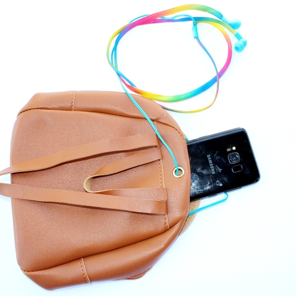 Other | Light Brown Adjustable Sparkle Mini Backpack | Poshmark